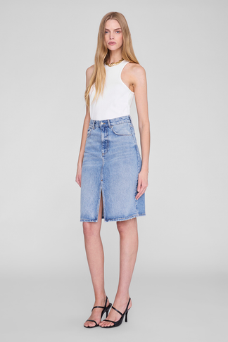 Anine Bing Jamey Skirt Arbor Blue